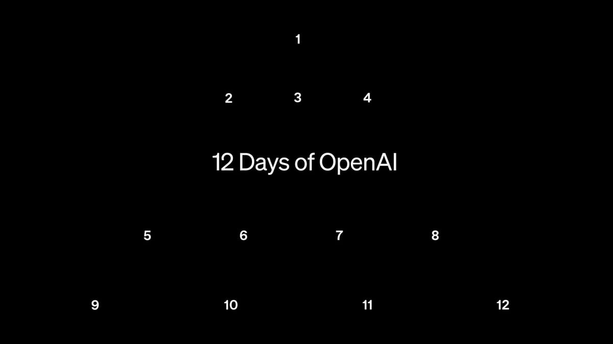OpenAI 12 Days of OpenAI 2024